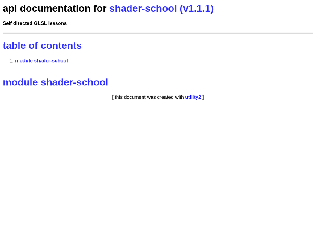 GitHub - npmdoc/node-npmdoc-shader-school